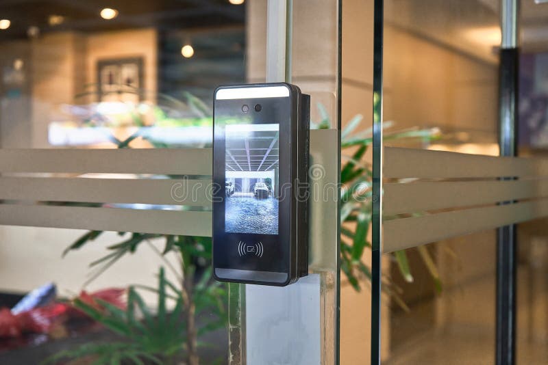 Door Electronic Access Control System Machine. Stock Photo - Image of ...