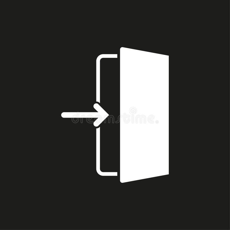 Door Enter. the Login Icon. Vector Illustration. EPS 10 Stock Vector ...