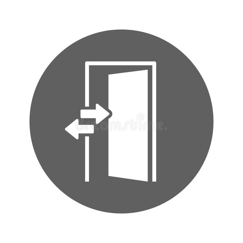 Door, entrance, exit icon stock illustration. Illustration of vector ...