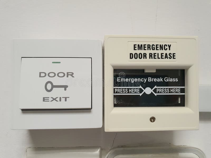Door Exit Push Button with Emergency Door Release Commonly Found in the ... Door Exit Push Button with Emergency Door Release Commonly Found in the ...