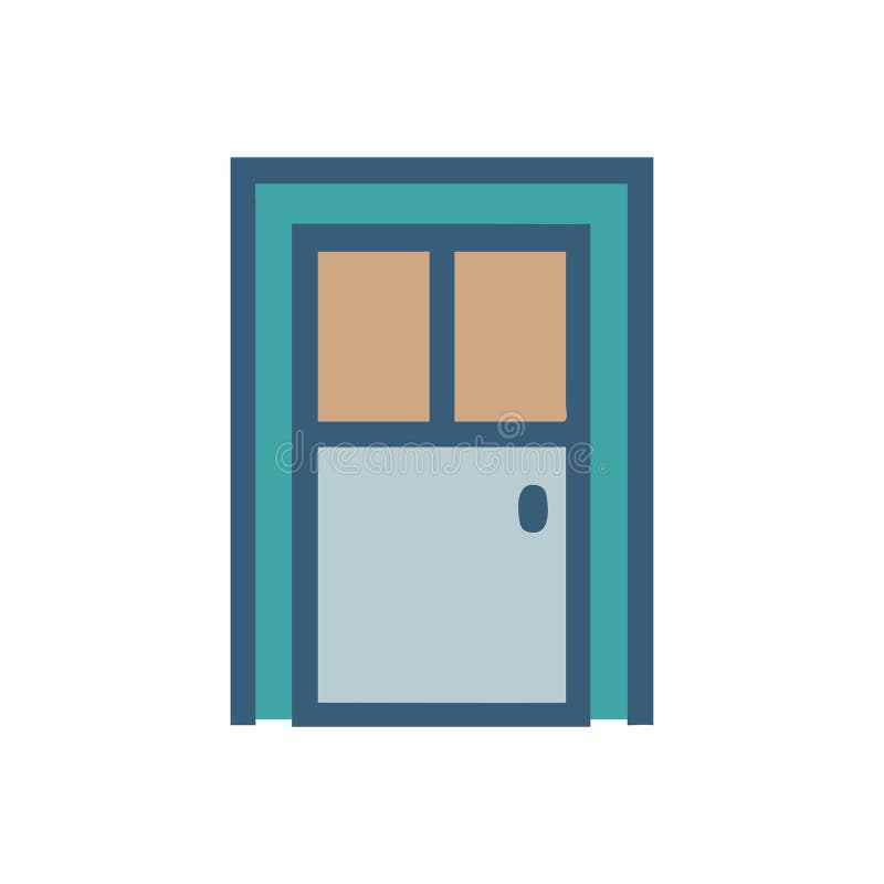 Door Frame Design for Structural Support Stock Illustration ...