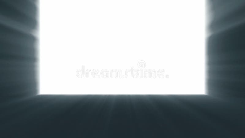 Door or Gate Opening To a Bright Ray Light Stock Video - Video of ...