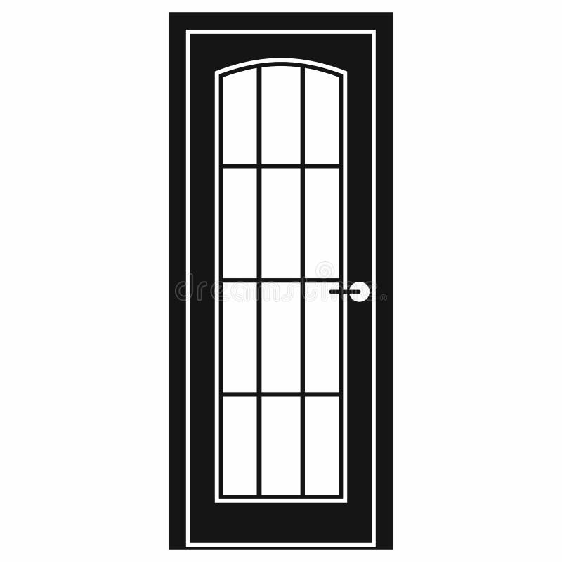 Glass Door Icon Simple Style Stock Illustrations – 1,068 Glass Door ...