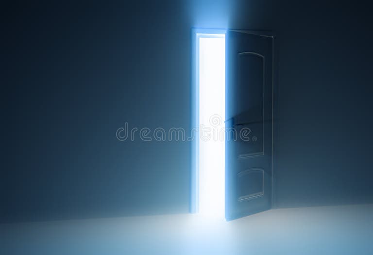 Door half open stock illustration. Illustration of background - 18518040