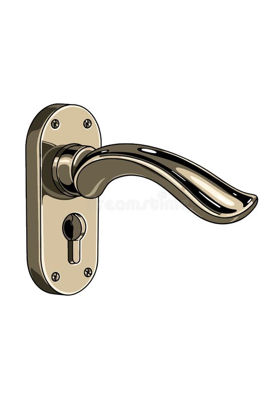 Door Handle Clip Art. stock vector. Illustration of home - 361566756