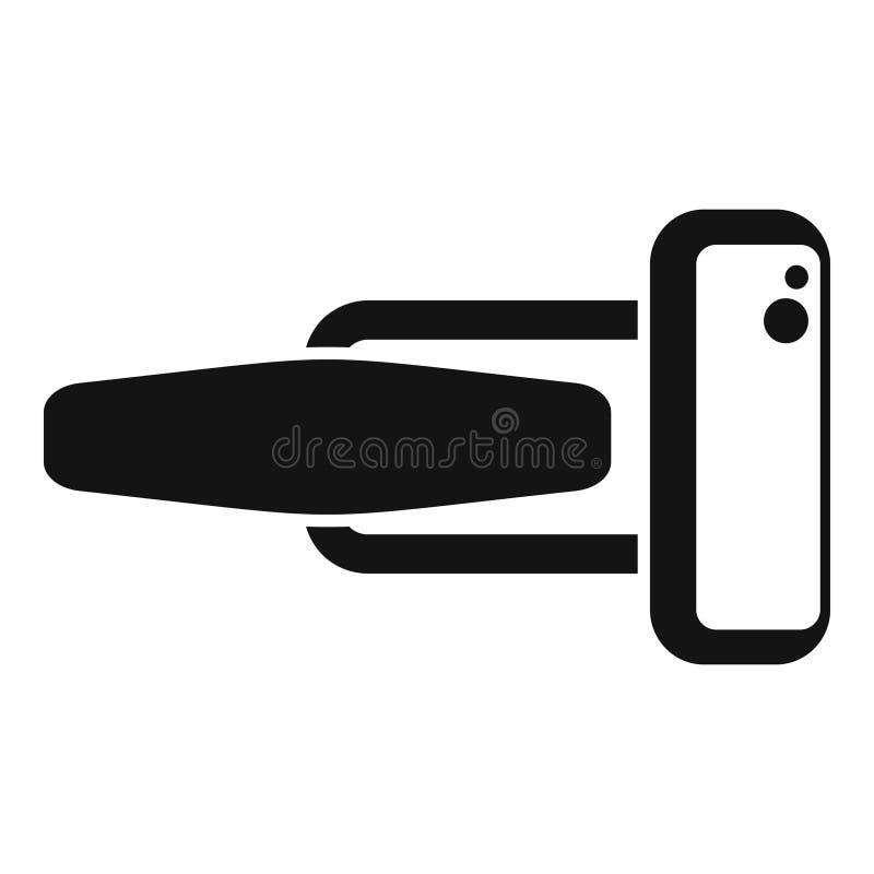 Door Handle with Fingerprint Scanner for Secure Access Control Stock ...