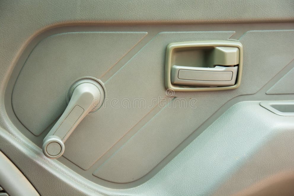 Door handle inside the car stock image. Image of modern - 94543717