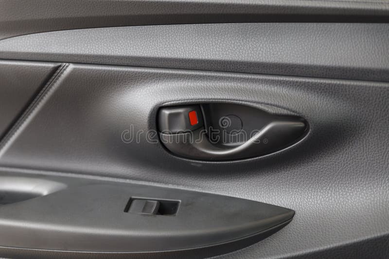 Door Handle Inside of New Car Stock Photo - Image of technology ...
