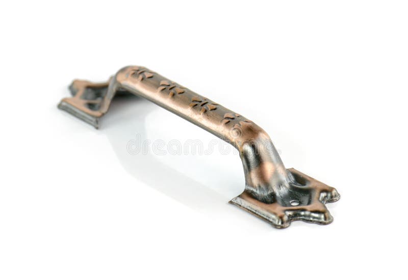 Door Handle Isolated on White Background Stock Photo - Image of metal ...