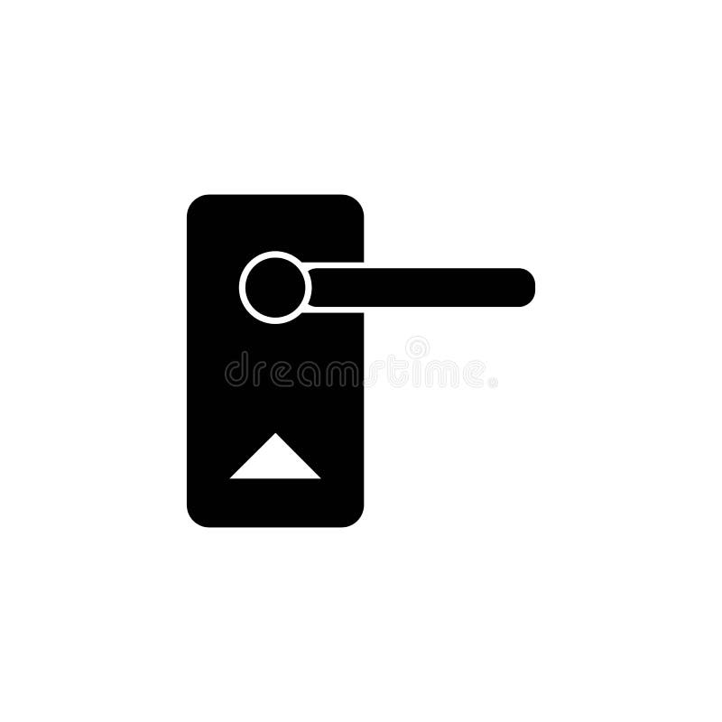 Door handle logo stock vector. Illustration of modern - 191568648