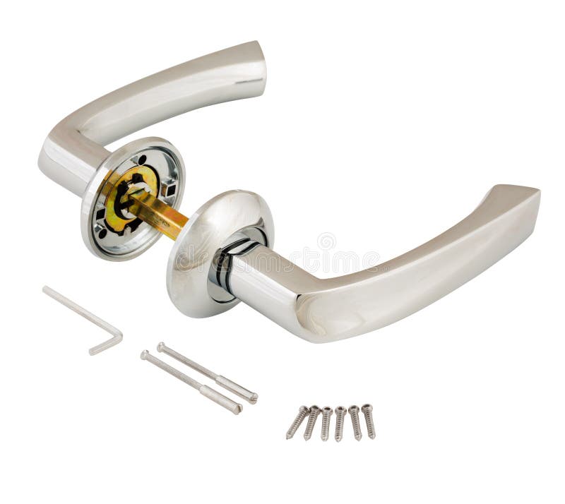 Shiny Door Knobs stock image. Image of handles, yellow - 4223129