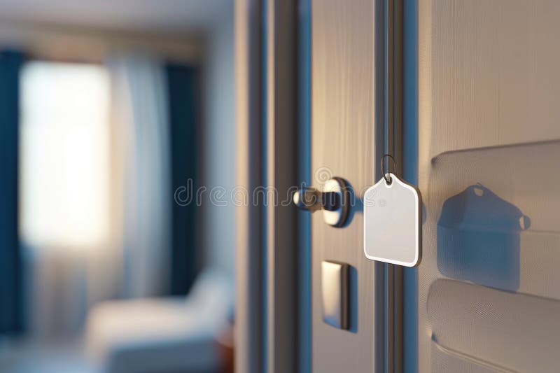 A Door Handle with a Tag, Suitable for Various Concepts and Designs ...