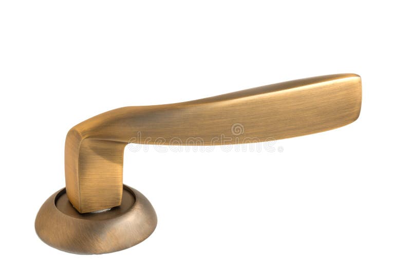 Door Handle on a White Background Stock Photo - Image of style, elegant ...