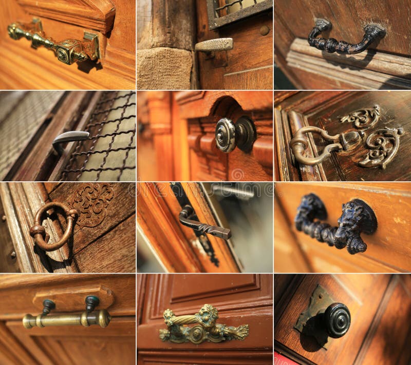 Door handles stock image. Image of exterior, style, beautiful - 44349835