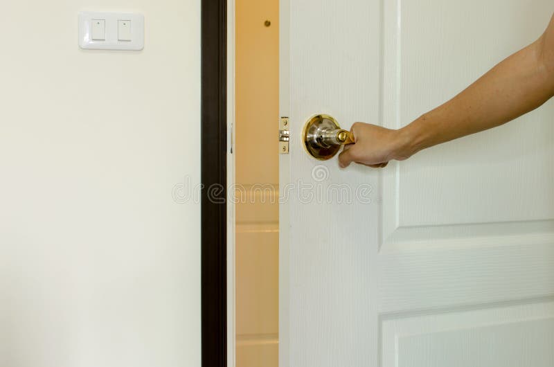 Door Handles stock image. Image of wood, metallic, house - 62661581