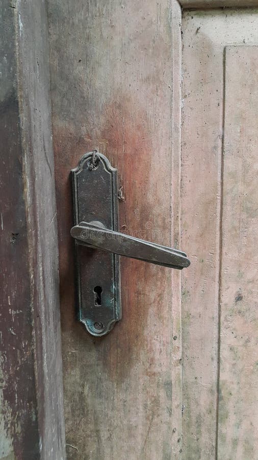 Door Handles that are Old and Still Functional Stock Photo - Image of ...