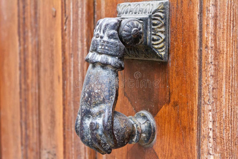 Door Hardware In The Form Of Hand Picture. Image: 17058409