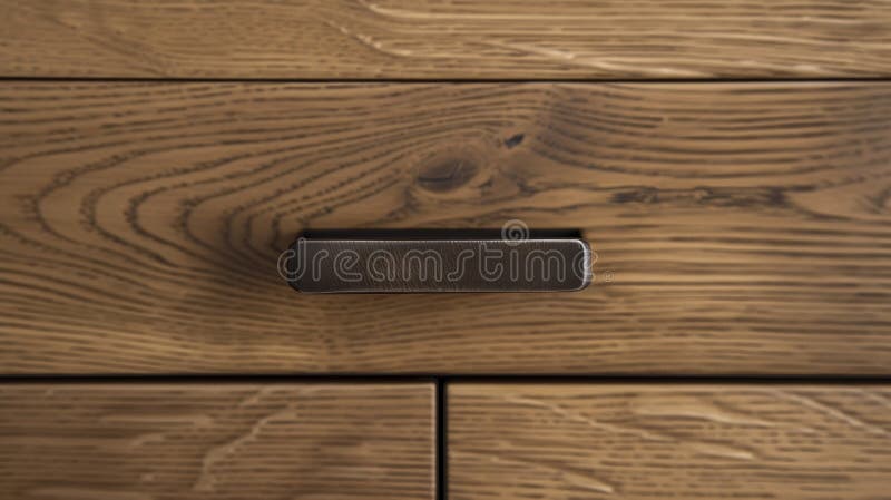 The Door Has a Small Recessed Handle for a Seamless Look Stock Photo ...