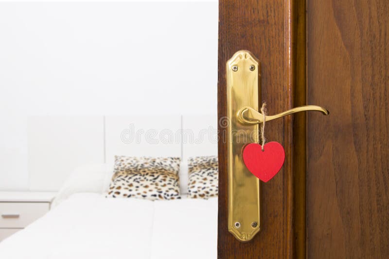 Door with Heart and Double Room Stock Image - Image of days, sharing ...