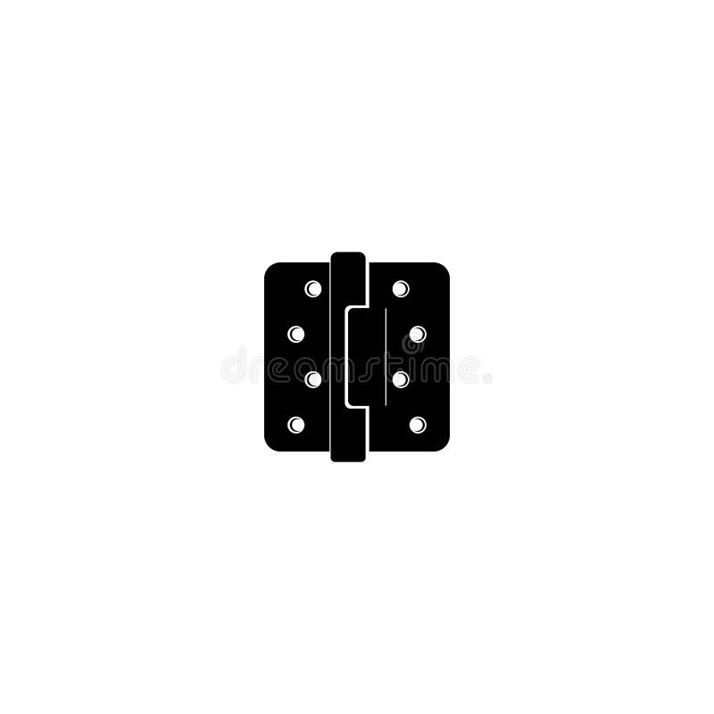 Door hinge icon stock vector. Illustration of hinge - 280846934