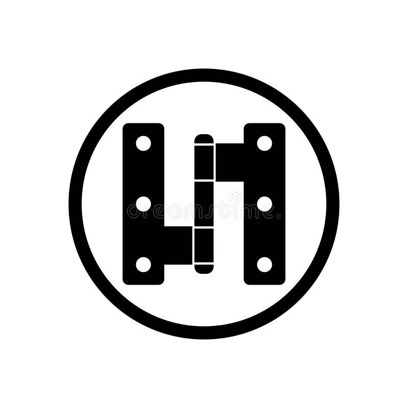 Door Hinge Icon Design Template. Trendy Style, Vector Illustration ...