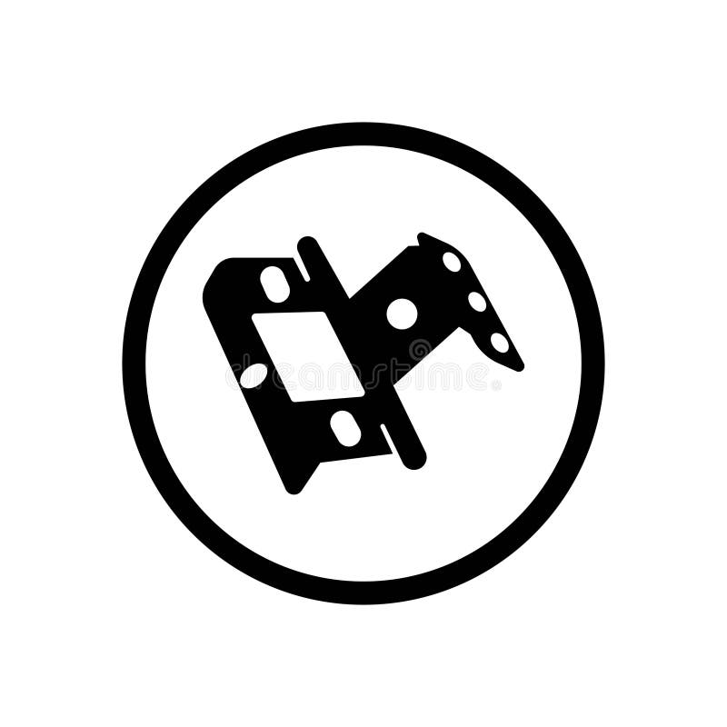 Door Hinge Icon Design Template. Trendy Style, Vector Illustration ...