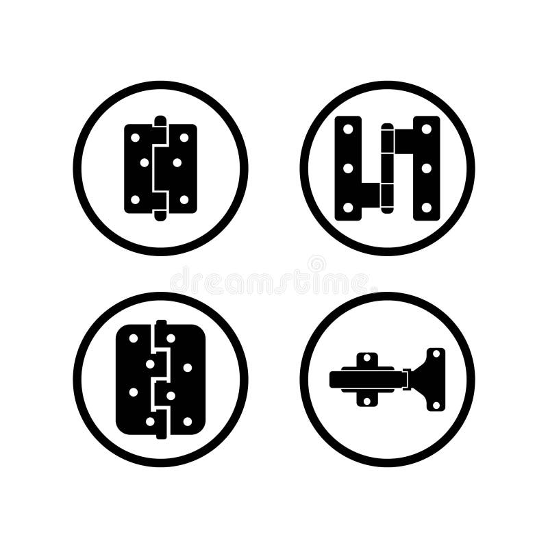 Door Hinge Icon Design Template. Trendy Style, Vector Illustration ...