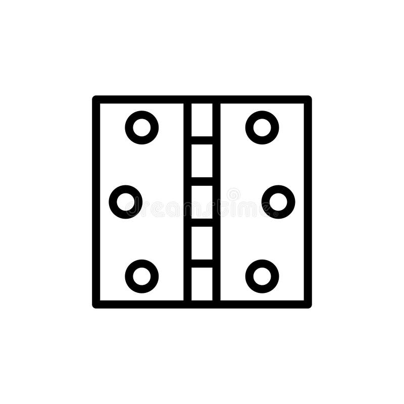 Door Hinge Icon Flat Vector Template Design Trendy Stock Vector ...