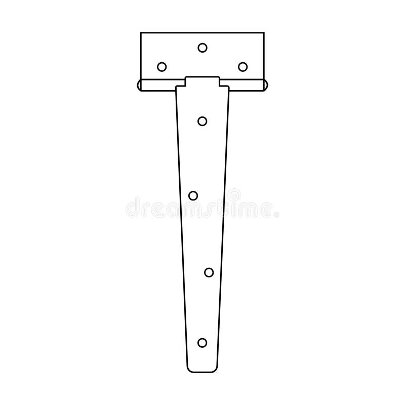 Door hinge icon stock vector. Illustration of front - 292566593