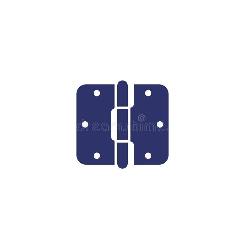 Door Hinge Icon on White, Vector Stock Vector - Illustration of simple ...