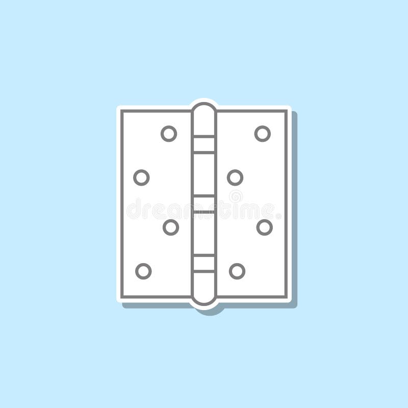Door Hinge Sticker Icon. Simple Thin Line, Outline Vector of Web Icons ...