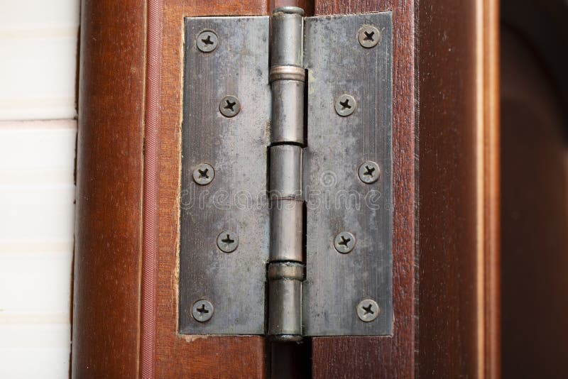 Door Hinges Mounted on Doors.Installation of Interior Doors Stock Image ...