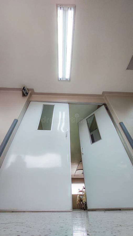 Door of a hospital stock image. Image of closed, design - 289791907