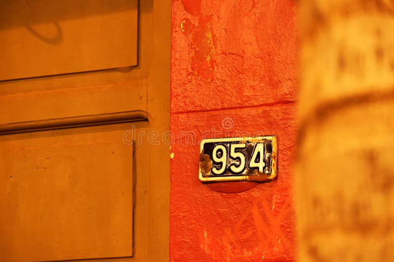 Address in a house stock image. Image of circle, orange - 288566333
