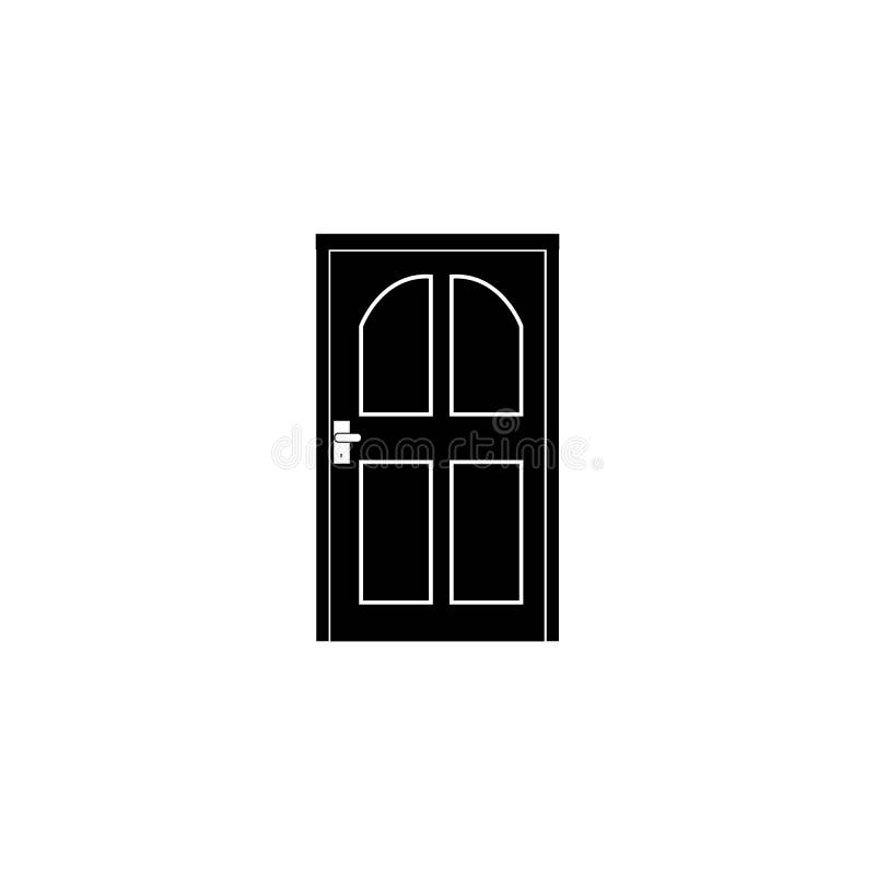 Door icon logo vector stock illustration. Illustration of home - 259682403
