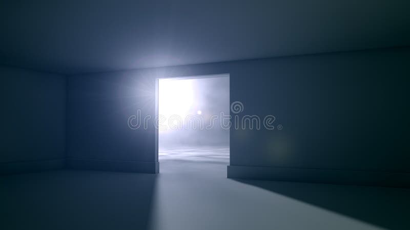 Door and illuminated entry stock illustration. Illustration of ...