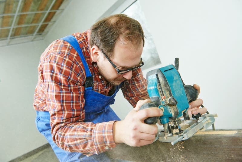 Door installer at work stock photo. Image of labor, hole - 50607712