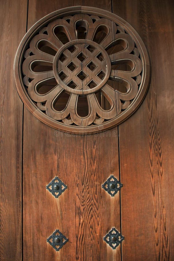 Part Of A Door Of An Japanese Old Castle Stock Photo - Image of iron ...