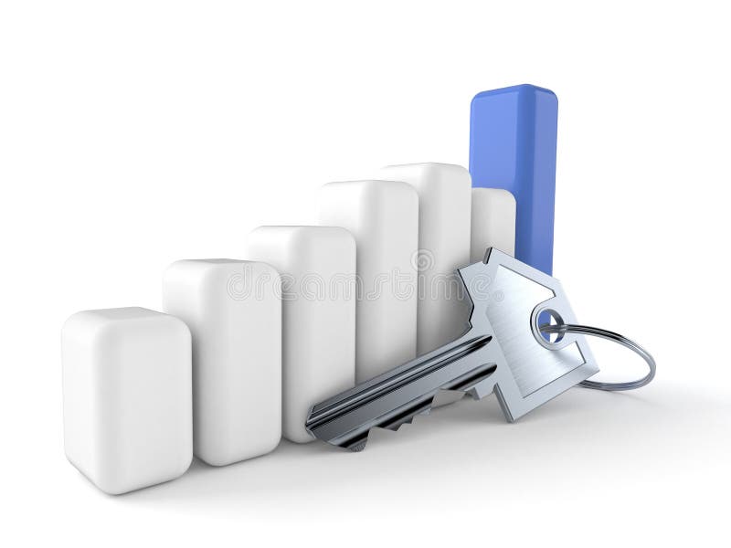 Door key in house shape stock illustration. Illustration of access ...