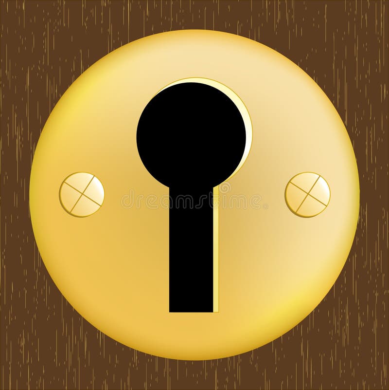 Door Keyhole Icon, Outline Style Stock Vector - Illustration of ancient ...