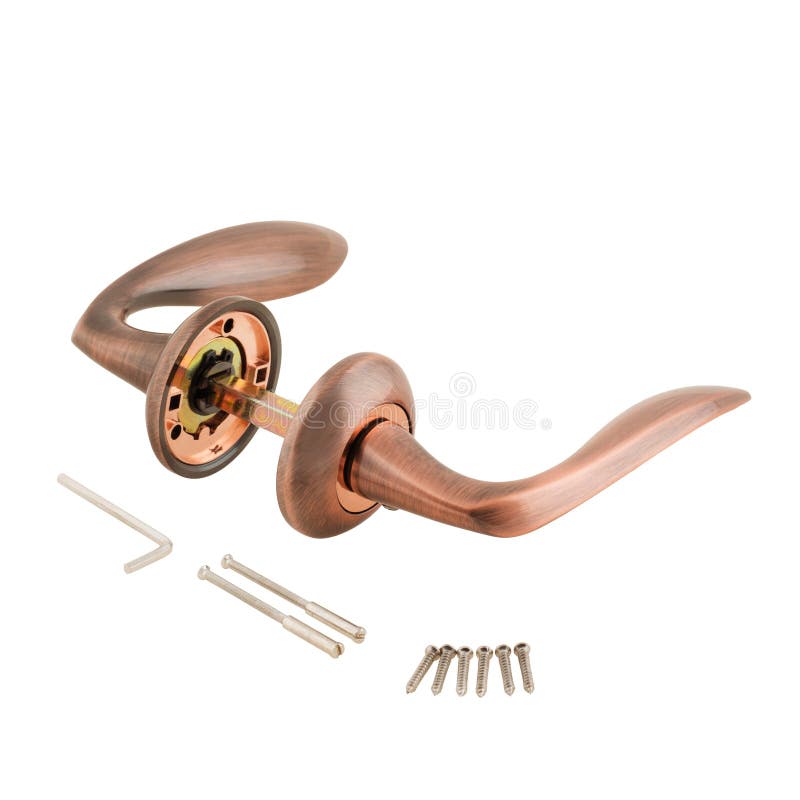 Door Knob Assembly on White Background Stock Photo - Image of locks ...