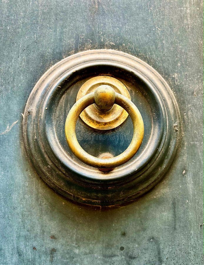 Door knocker orange Italy stock image. Image of italy - 325695699