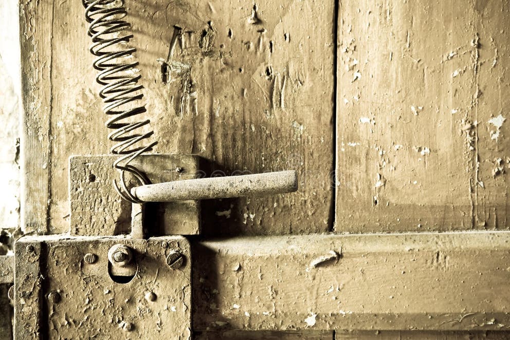 Door lock stock image. Image of ragged, rusted, confidence - 5378015