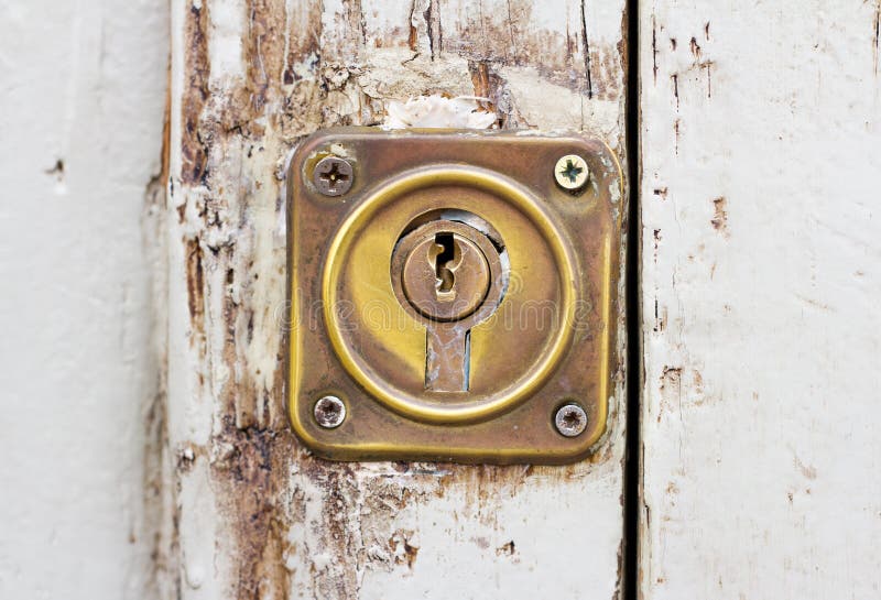 Door lock closeup stock image. Image of security, close - 108066495