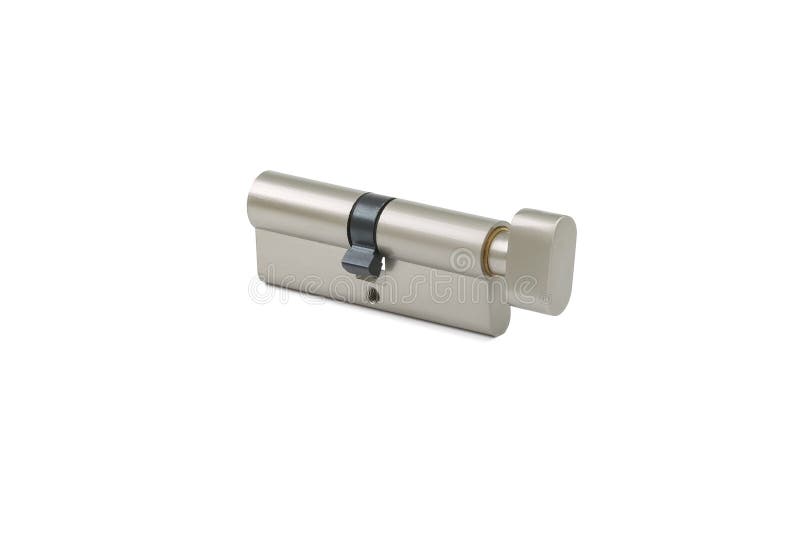 Door Lock Cylinder Core with a Pair Key. Stock Image - Image of object ...