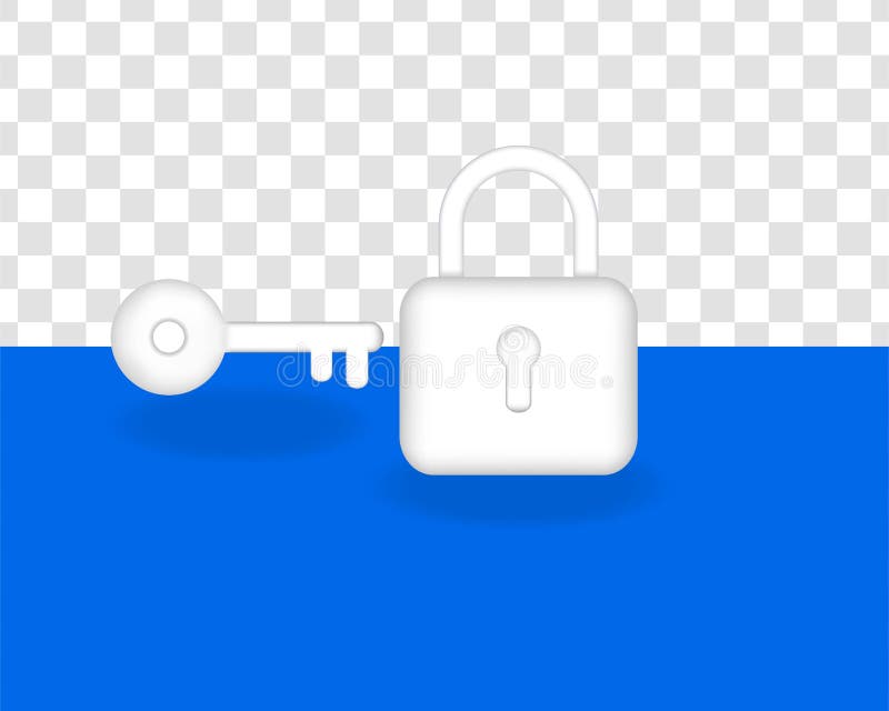 The Door Lock with the Handle and a Key. Latch Icon Stock Vector ...