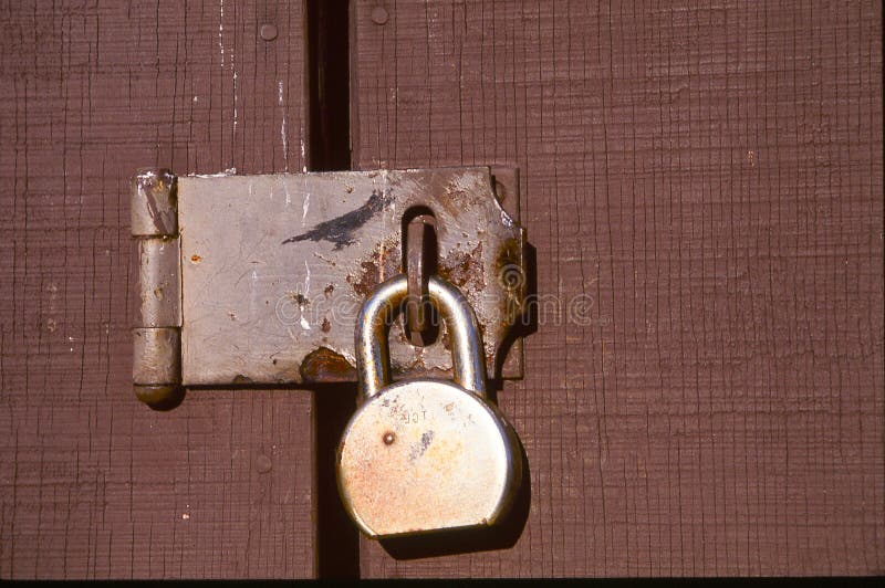 Door lock and hasp editorial image. Image of door, hasp - 273164380