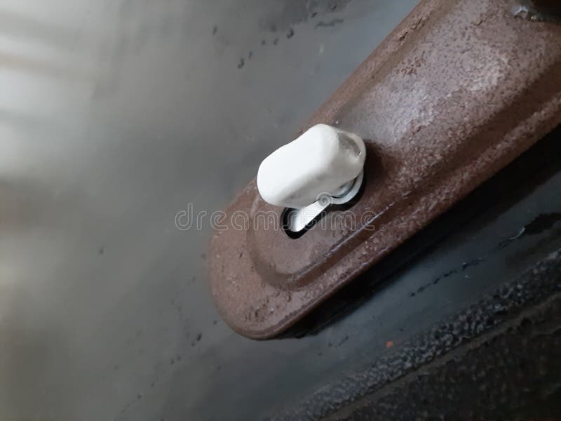 Door lock in ice stock image. Image of winter, door - 176600409