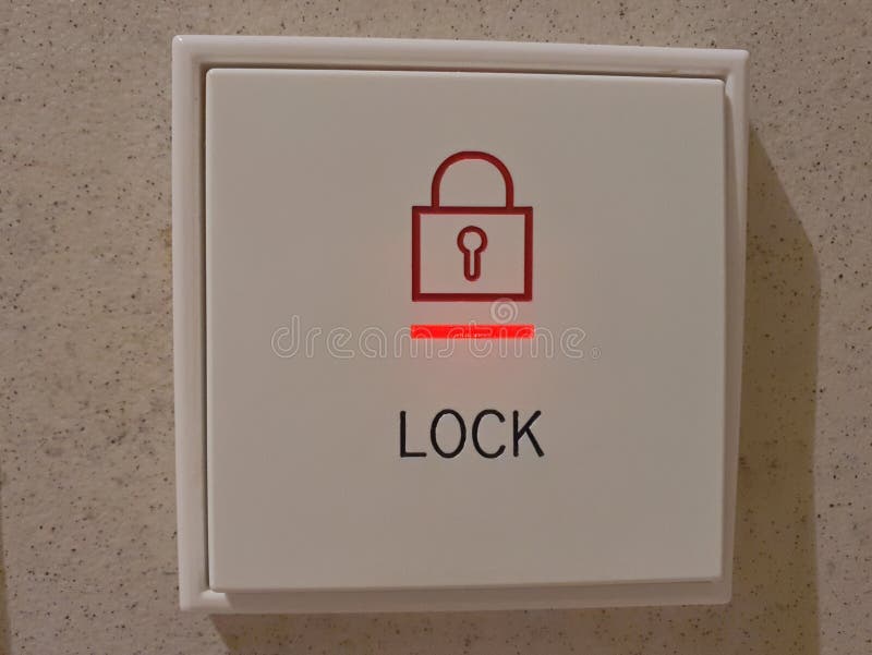 Door lock indicator stock photo. Image of sign, green - 264032048