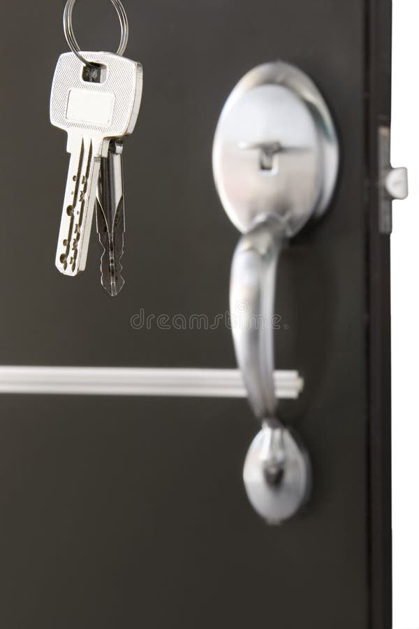 Door lock with keys stock image. Image of closeup, entrance - 21149739